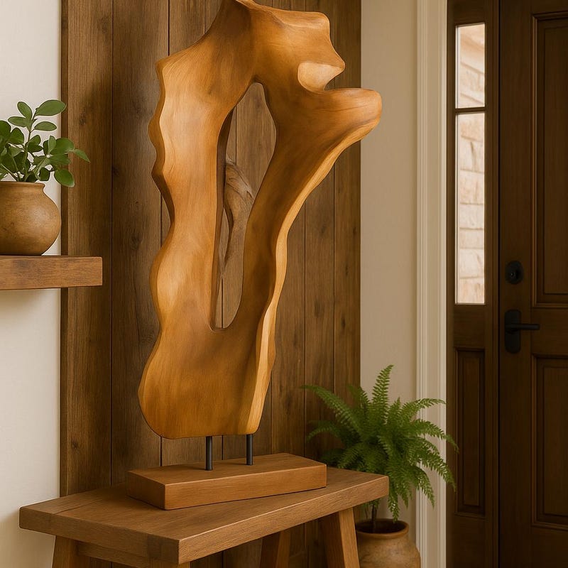 Abstract Wood Sculpture - Etsy