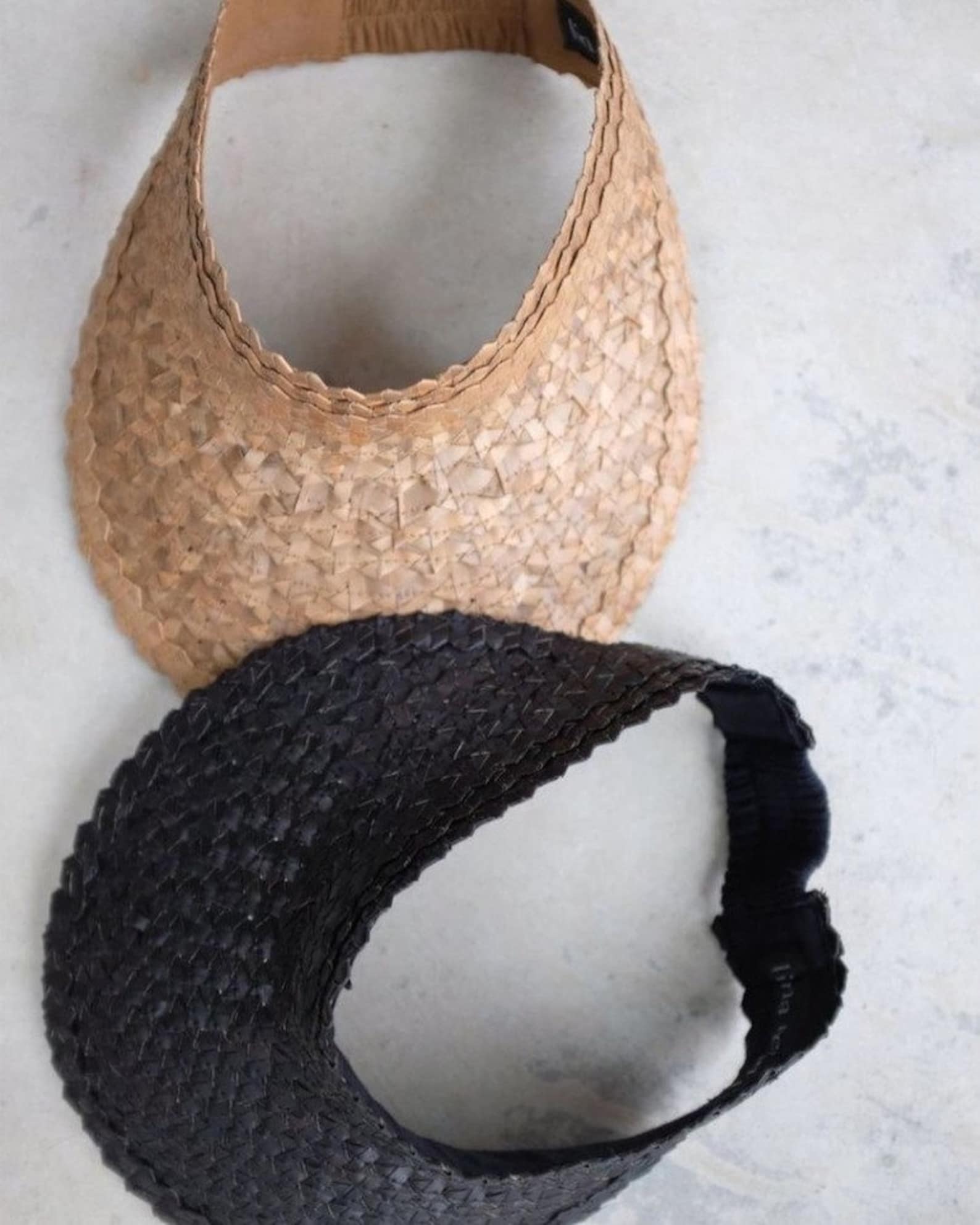 Cap Visor Palm Leaf Sun Hat Straw Hat Crownless Hat - Etsy