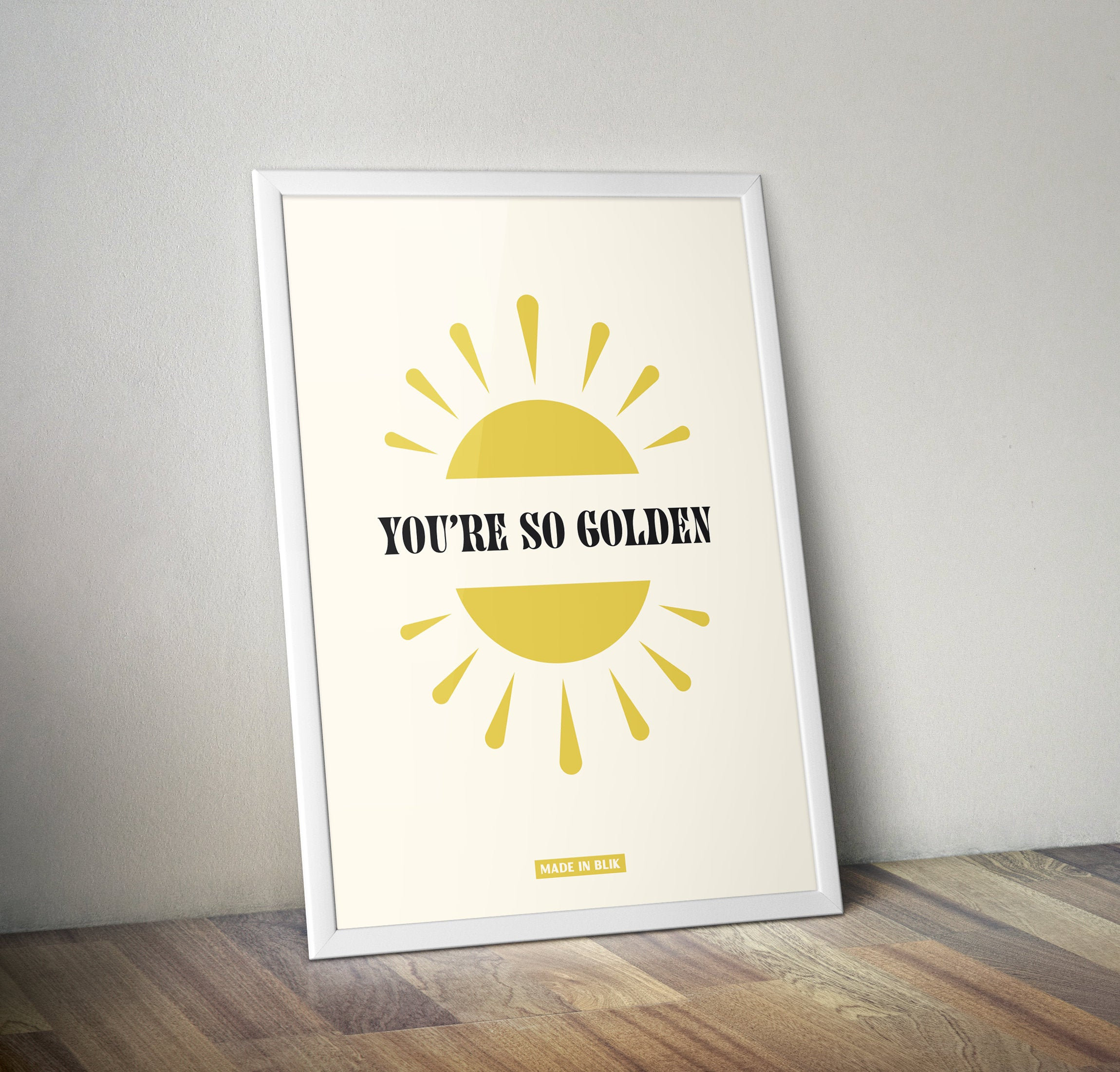 Golden Typography Wall Art Digital Download | Etsy