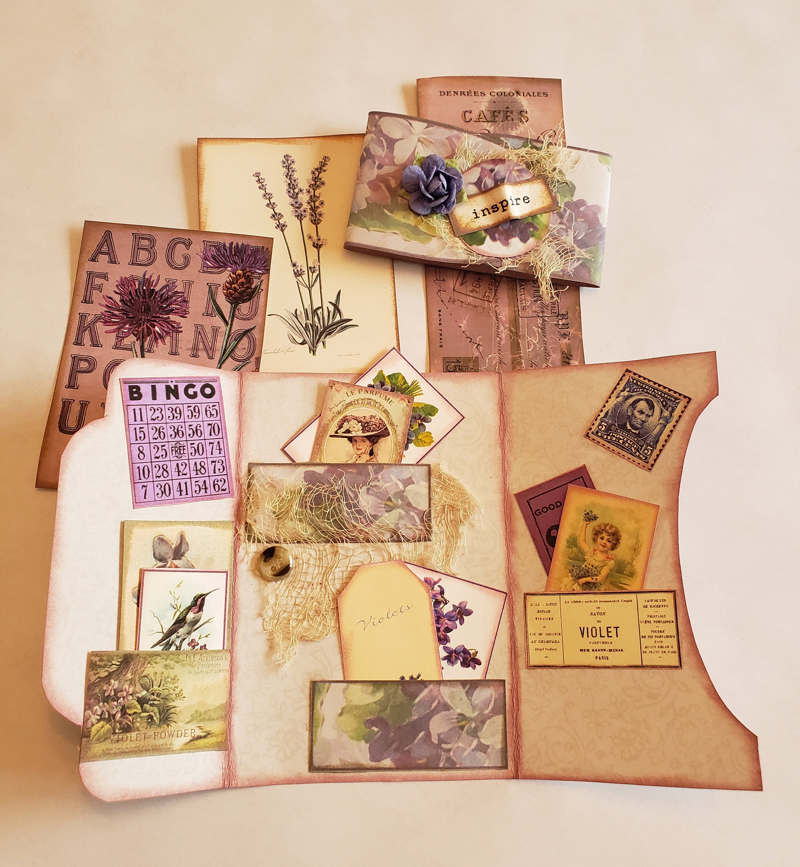 Violet Mini Folder - Etsy