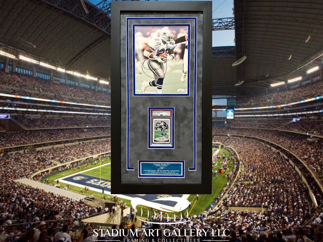 Emmitt Smith Autographed Signed 8x10 Photo Framed With Rookie Card RC ...