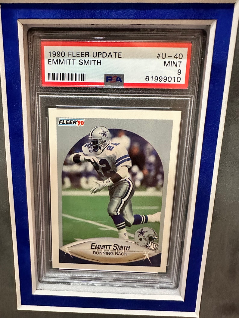 Emmitt Smith Autographed Signed 8x10 Photo Framed With Rookie Card RC ...