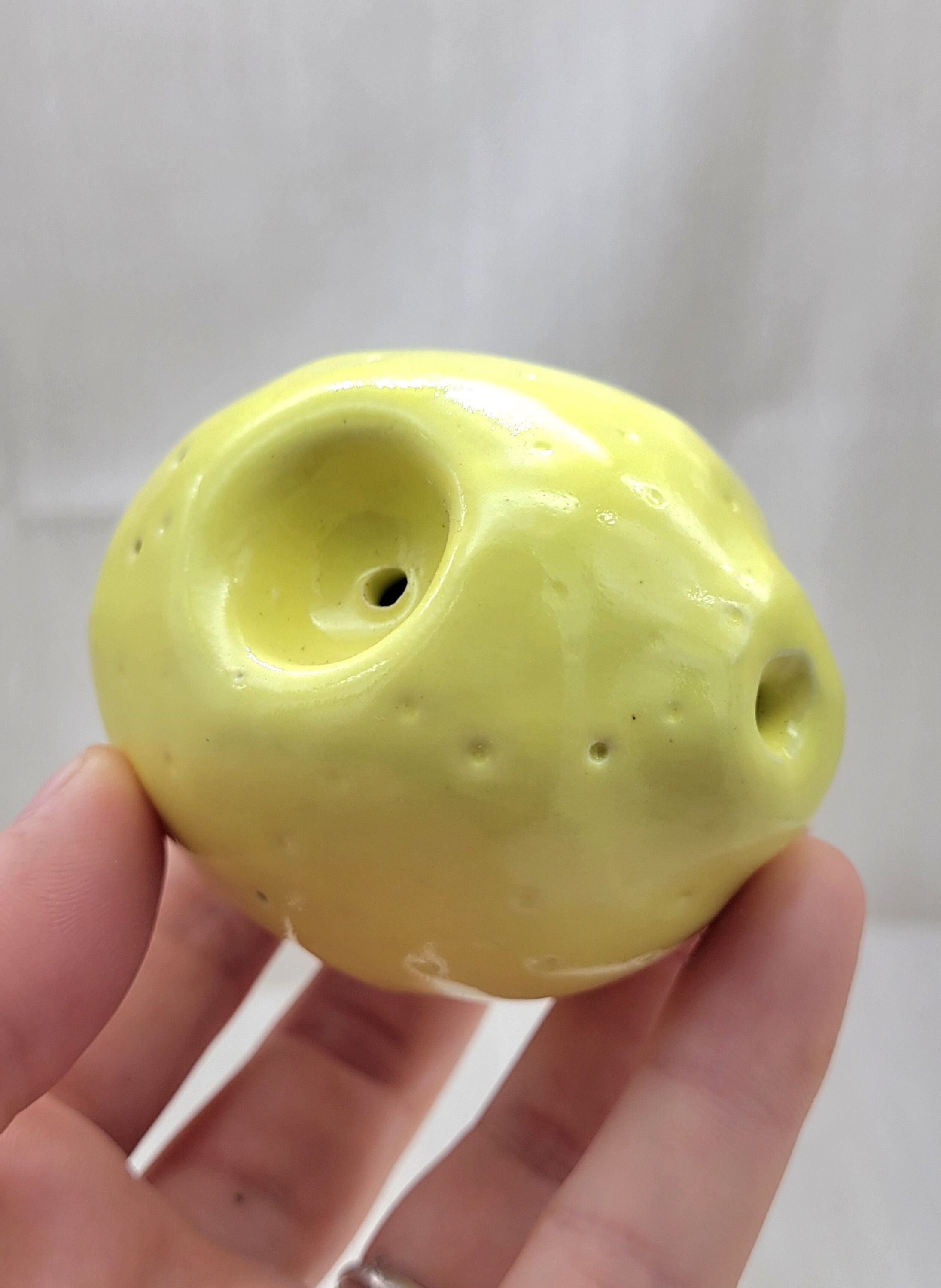 Lemon Ceramic Fruit Pipe Cute Yellow Handmade Pottery Fruit - Etsy