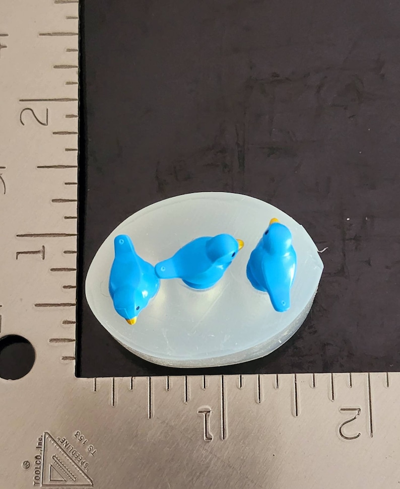 Mini Bird Silicone Mold: 3D Birds/ Resin, Polymer Clay, Sugarcraft ...