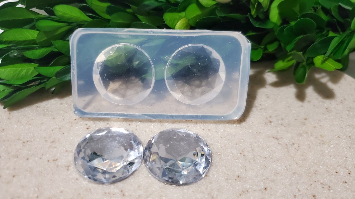 Diamond Cabouchon 2 Cavities Jewelry Maker Transparent Silicon - Etsy