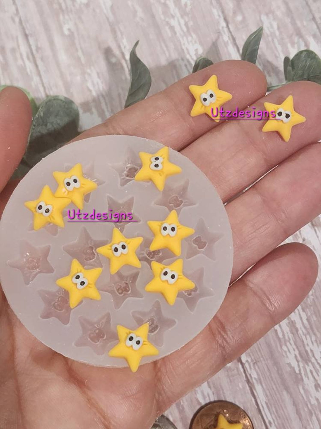 Mini Star Silicone Mold: Kawaii Resin, Chocolate, Soap Crafts - Etsy