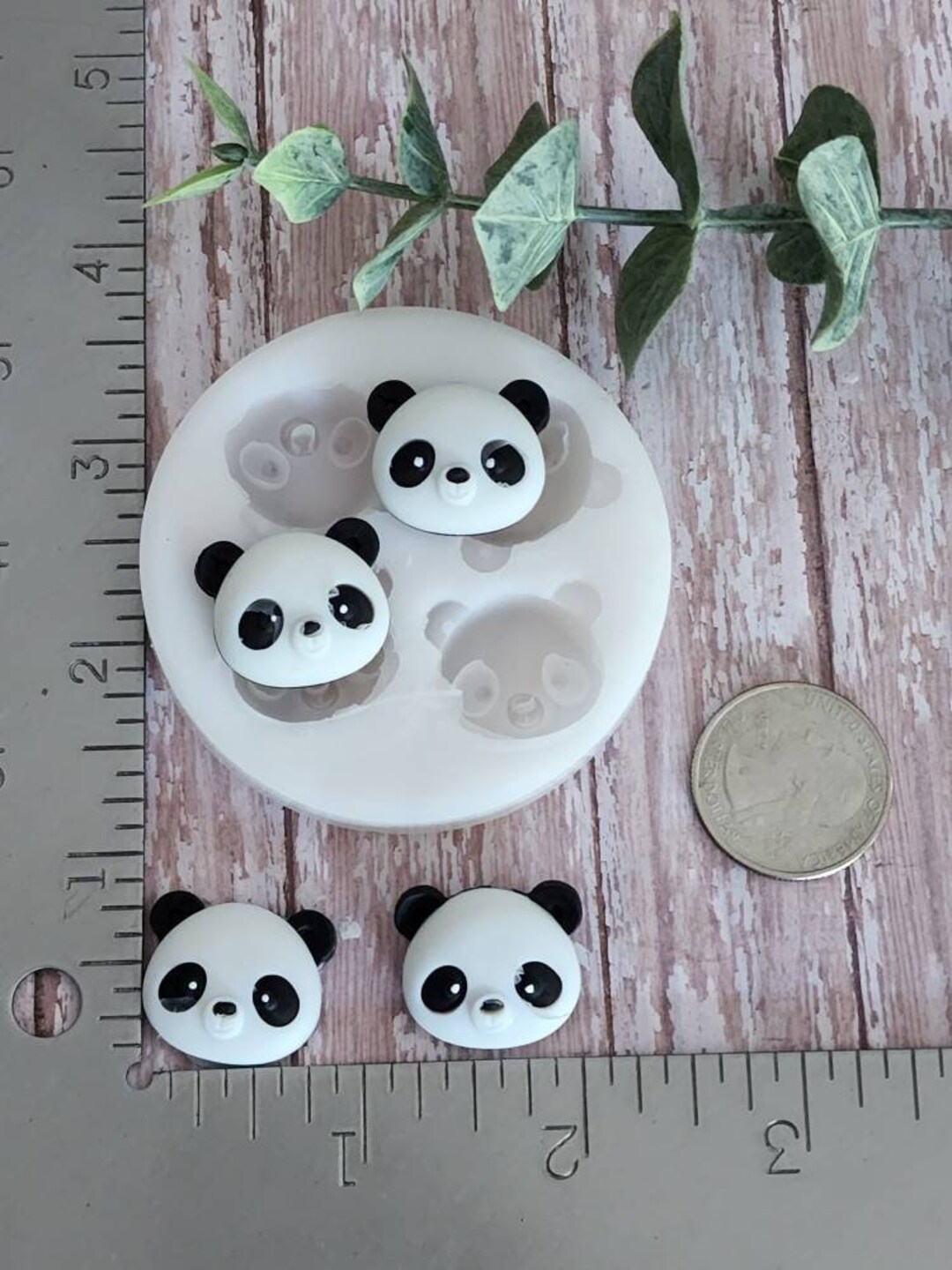 Panda Bear Head Silicon Mold Sugarcraft Gumpaste, Fondant, Chocolat ...