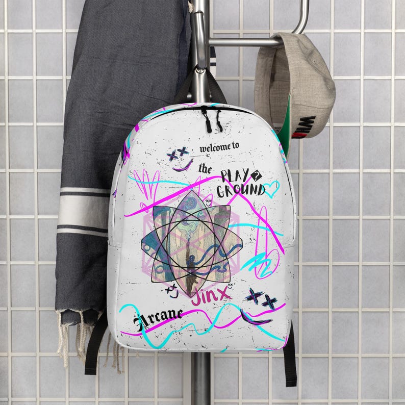 Jinx Arcane Fan Art Minimalist Backpack - Etsy