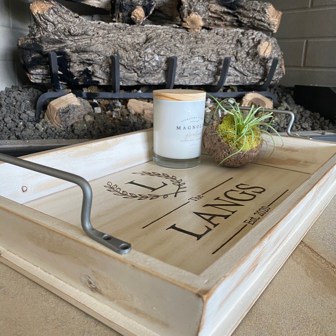 Custom Serving Tray, Serving Tray, Handmade Tray, Personalized Serving ...