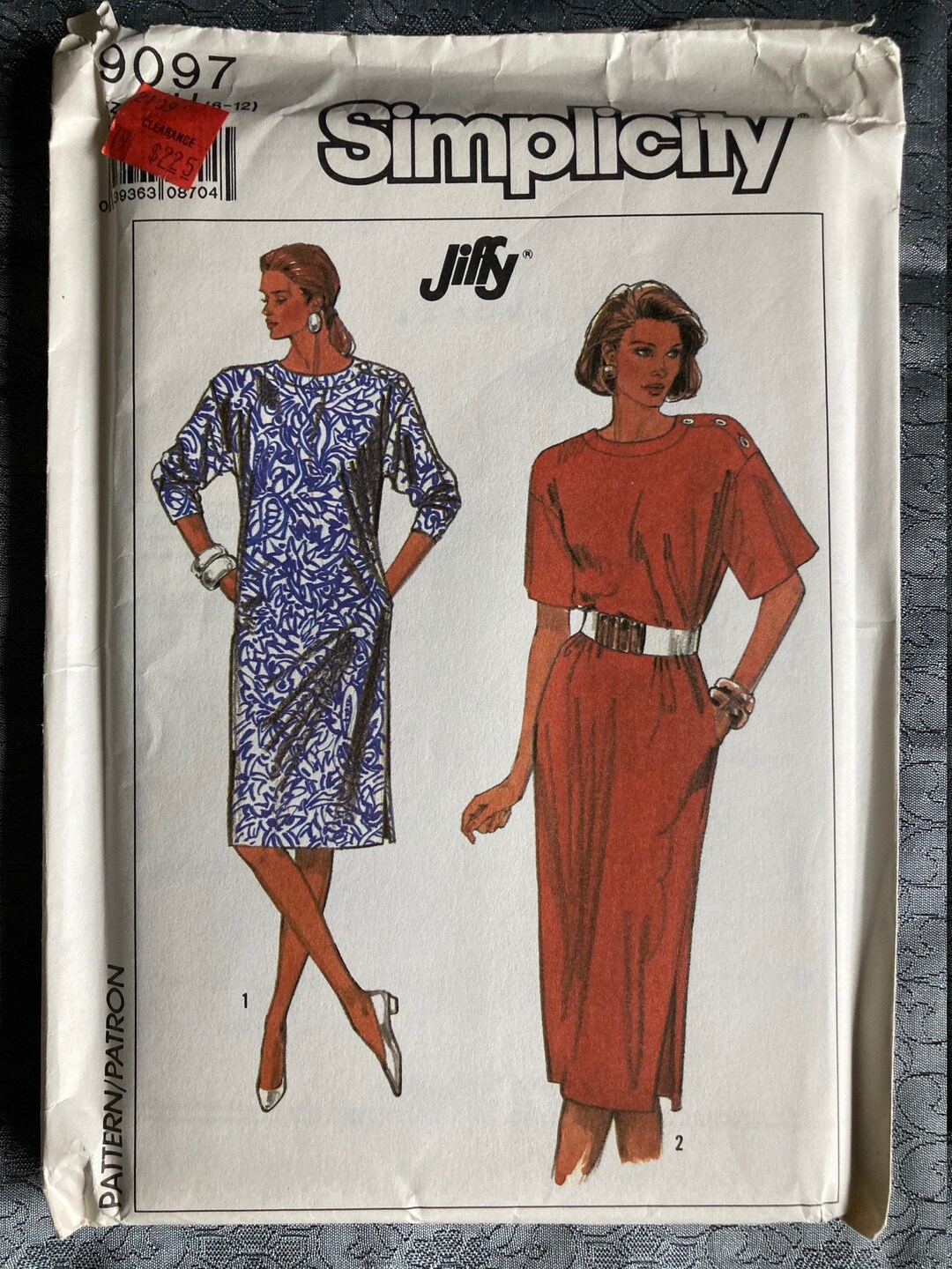 Vintage UNCUT Simplicity 1980s Pattern 9097 Dresses Size 8-10 - Etsy