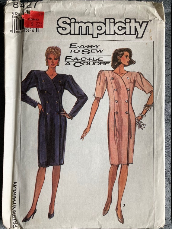 Vintage Simplicity Uncut Sewing Pattern 8427 Size 14 - Etsy