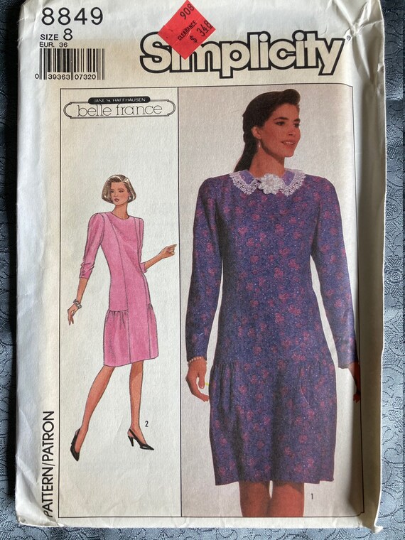 Vintage UNCUT 1980s Simplicity Pattern 8849 Size 8. Misses | Etsy
