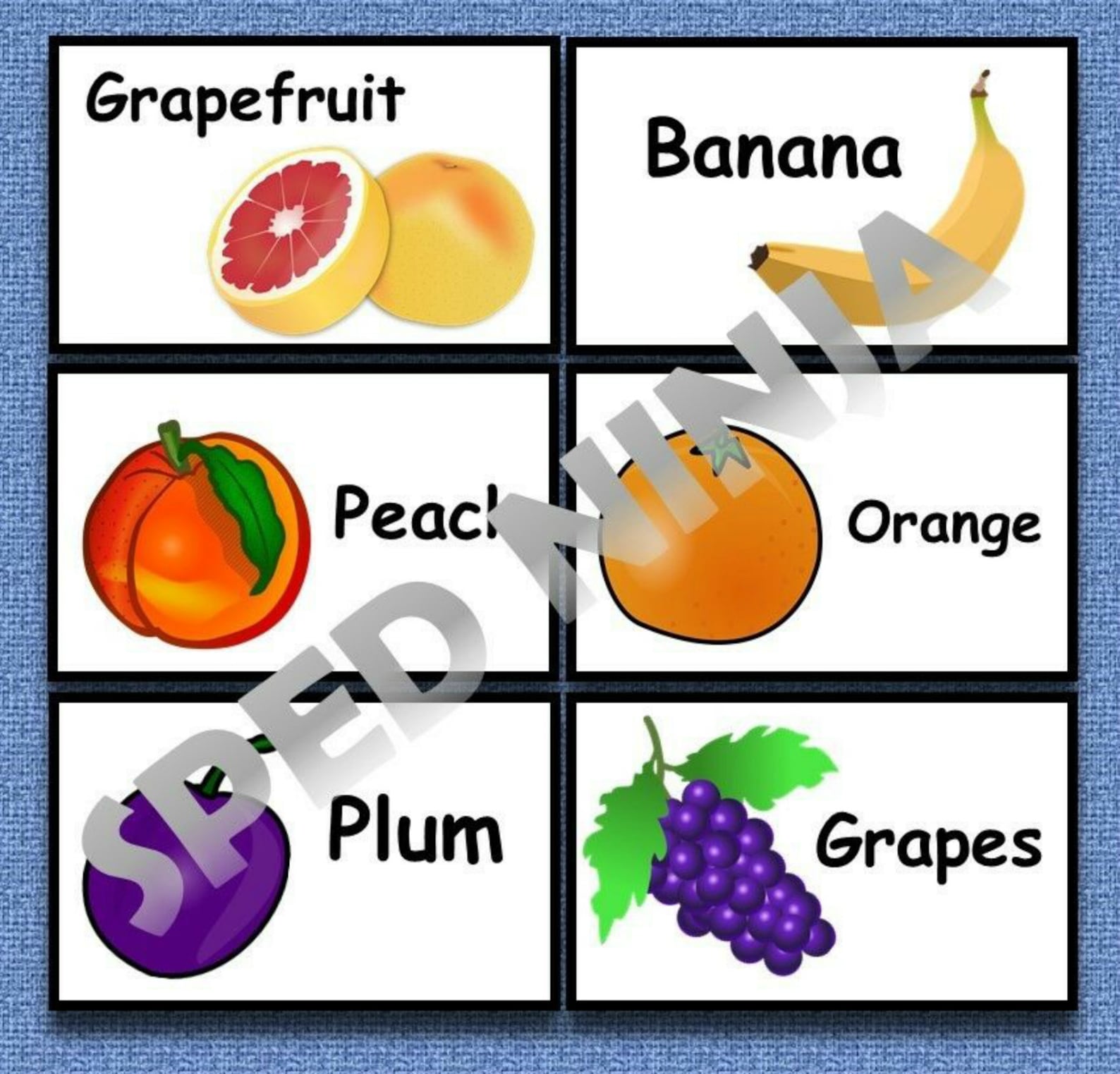 DIGITAL DOWNLOAD 46 Fruits & Vegetables, Flash Cards Preschool ...