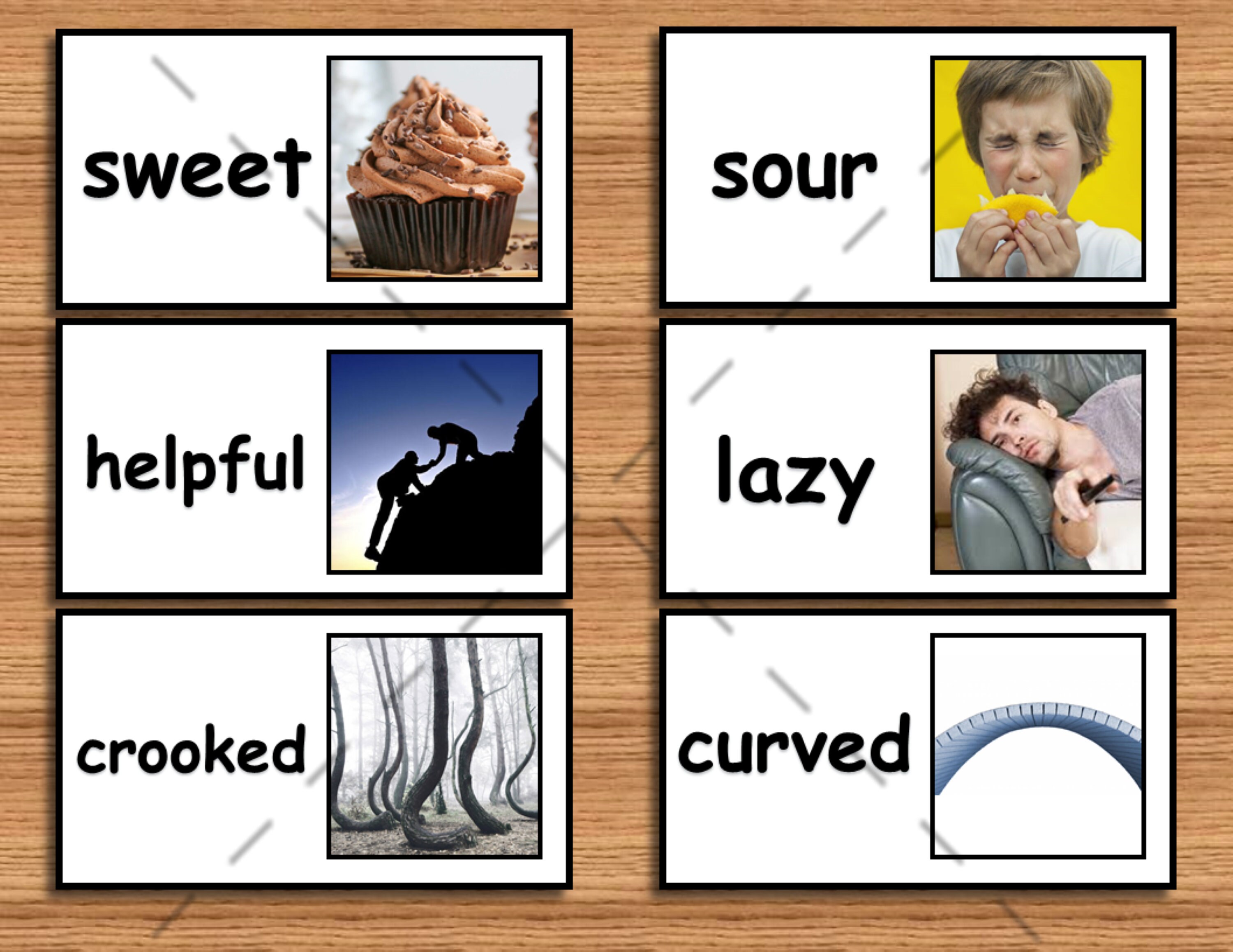 Download 36 Adjectives FLASHCARDS for Kindergarten First Grade or ...