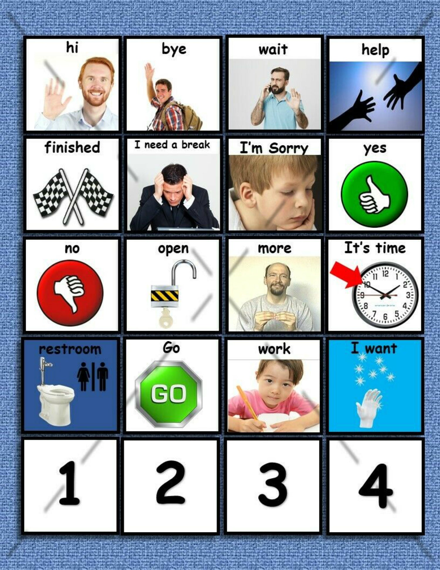 Visual Communication Cards Sentence Starters and Builders Autism ...