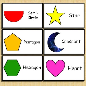 2D 3D Shapes Flashcards 1st 2nd Grade Teacher Resources Activities ...