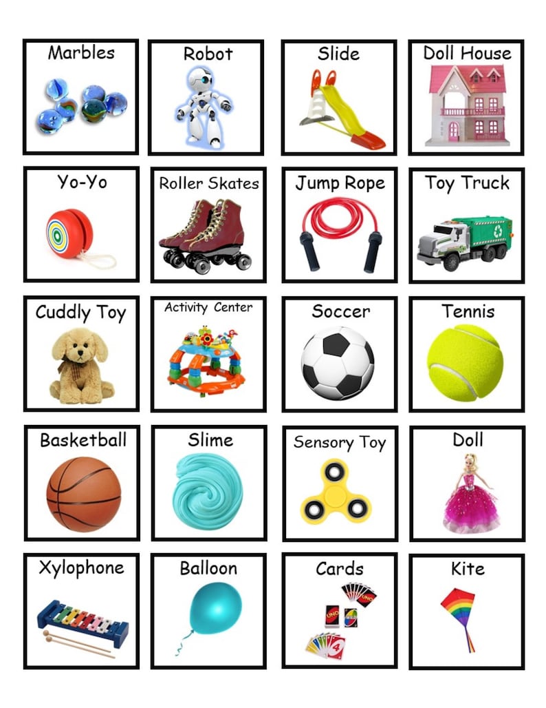 DIGITAL Downloadtoys and Play Visual Communication Cards 55 Real Photos ...