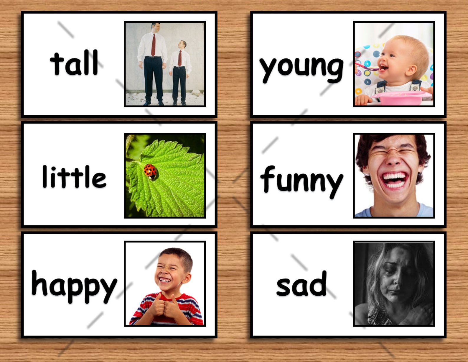 Download 36 Adjectives FLASHCARDS for Kindergarten First Grade or ...