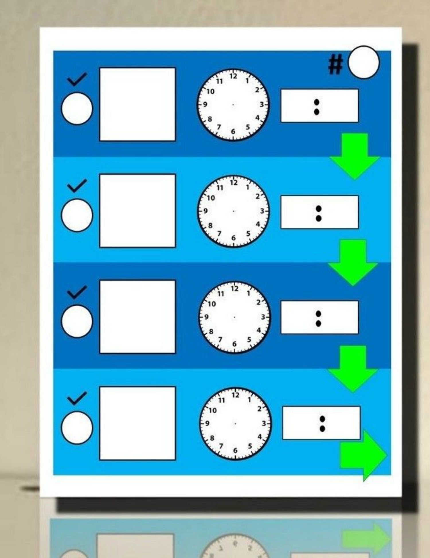 DIGITAL DOWNLOAD Schedule Board for Pec Cards DHD Autism Apraxia ...