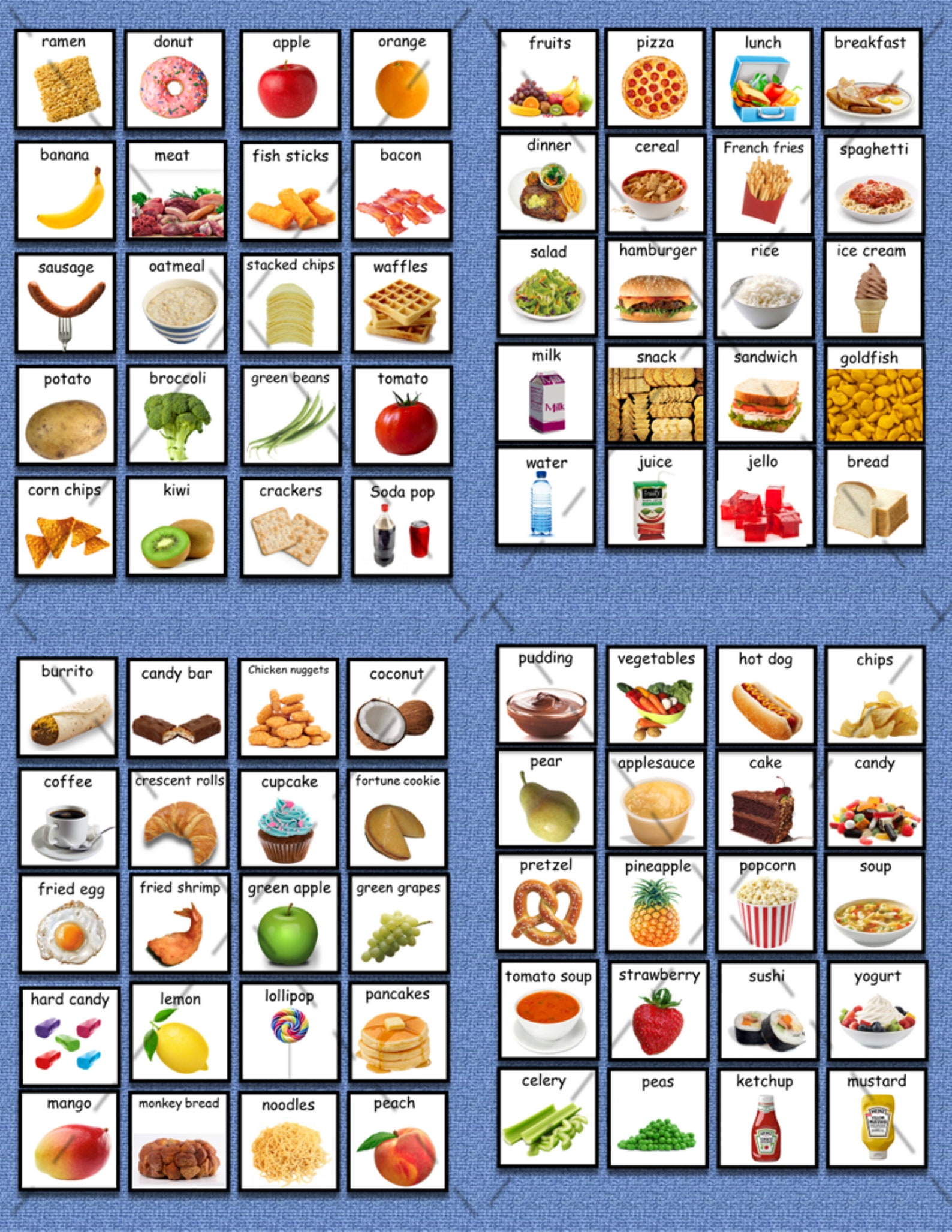 600 Visual Communication Cards for Autism Pec ABA Apraxia Real Photos ...