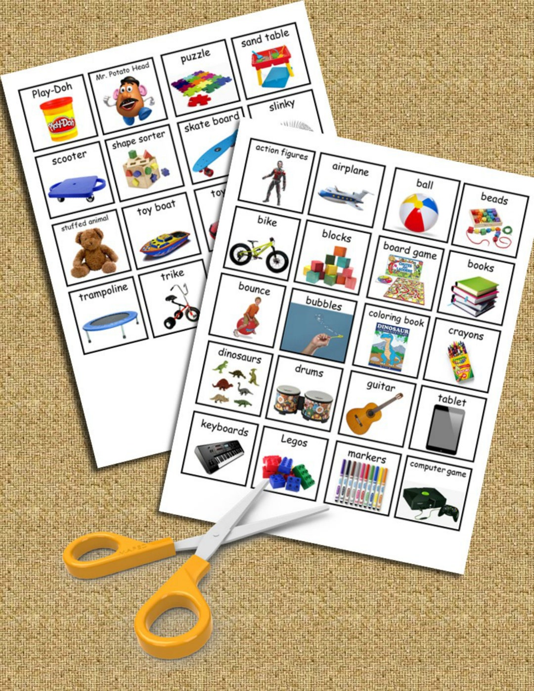 DIGITLAL DOWNLOAD Toys & Play 34 Pecs ASD Autism Apraxia Pecs 34 ...