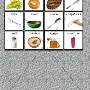 DIGITAL DOWNLOAD 132 Foods Eating Pec Visual Communication Cards Photo ...