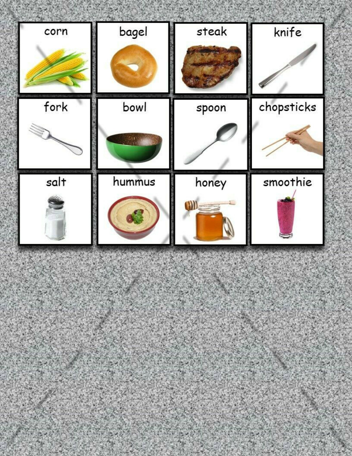 DIGITAL DOWNLOAD 132 Foods Eating Pec Visual Communication Cards Photo ...