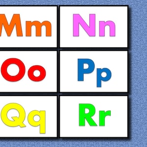 Alphabet Flashcards Upper and Lowercase Letters Kids Abc's Pre-k ...