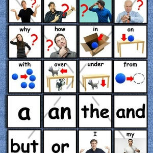 Visual Communication Cards Sentence Starters and Builders Autism ...