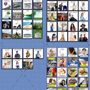 600 Visual Communication Cards for Autism Pec ABA Apraxia Real Photos ...