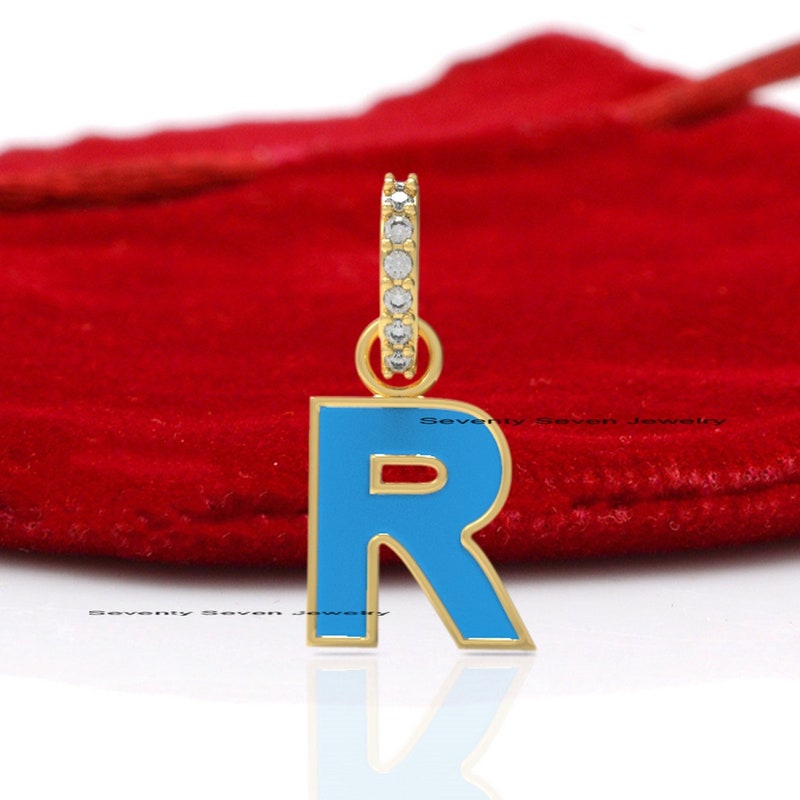 Letter Pendant - Etsy