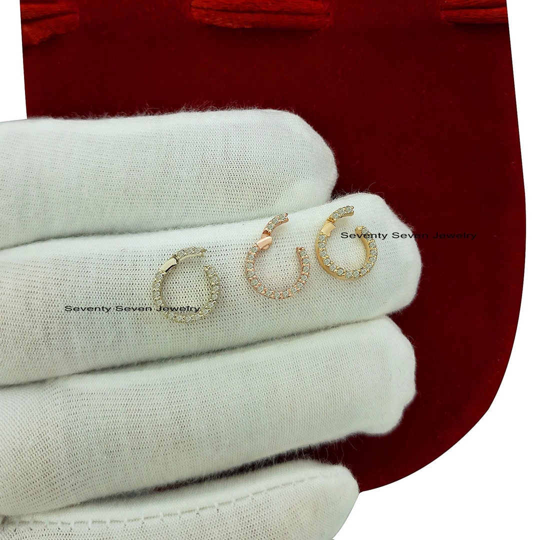 14k Gold Diamond Charm Enhancer: Yellow Gold Paperclip Necklace - Etsy