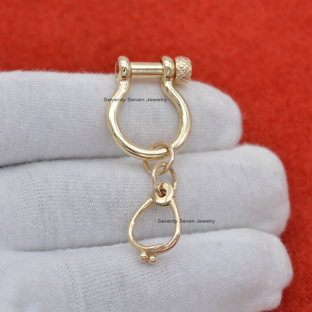 Silver Horse Snaffle Bit Clasp Lock Pendant, Silver Clasp Lock ...