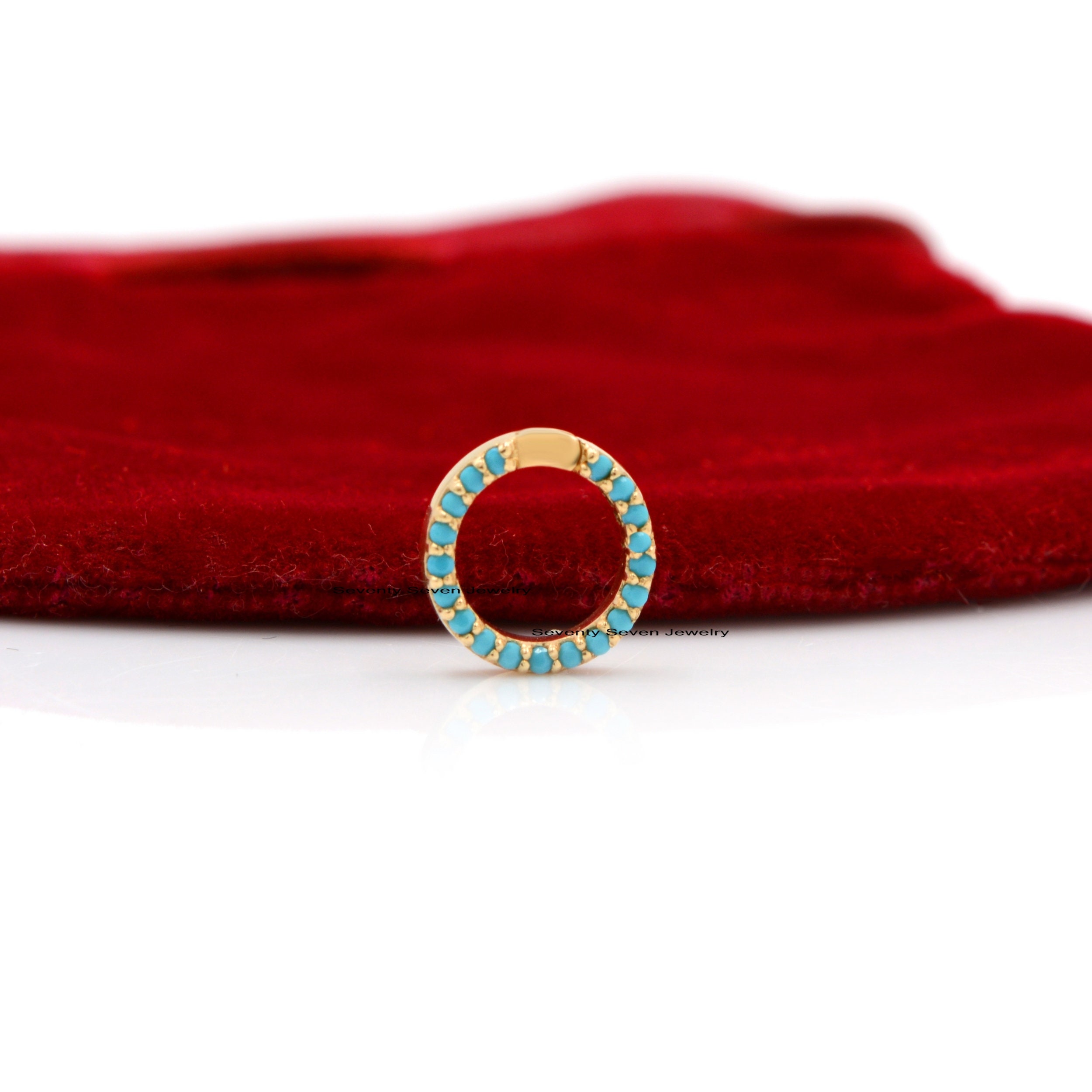 Circle Enhancer 14K Gold Charms Holder Charm Enhancer Gold | Etsy