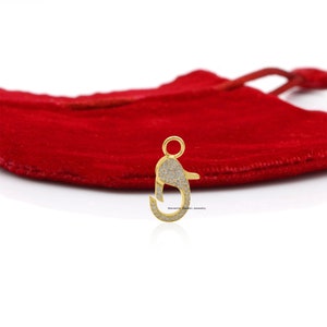 925 Silver Diamond Lobster Lock: Gemstone Clasp (22 MM) - Etsy