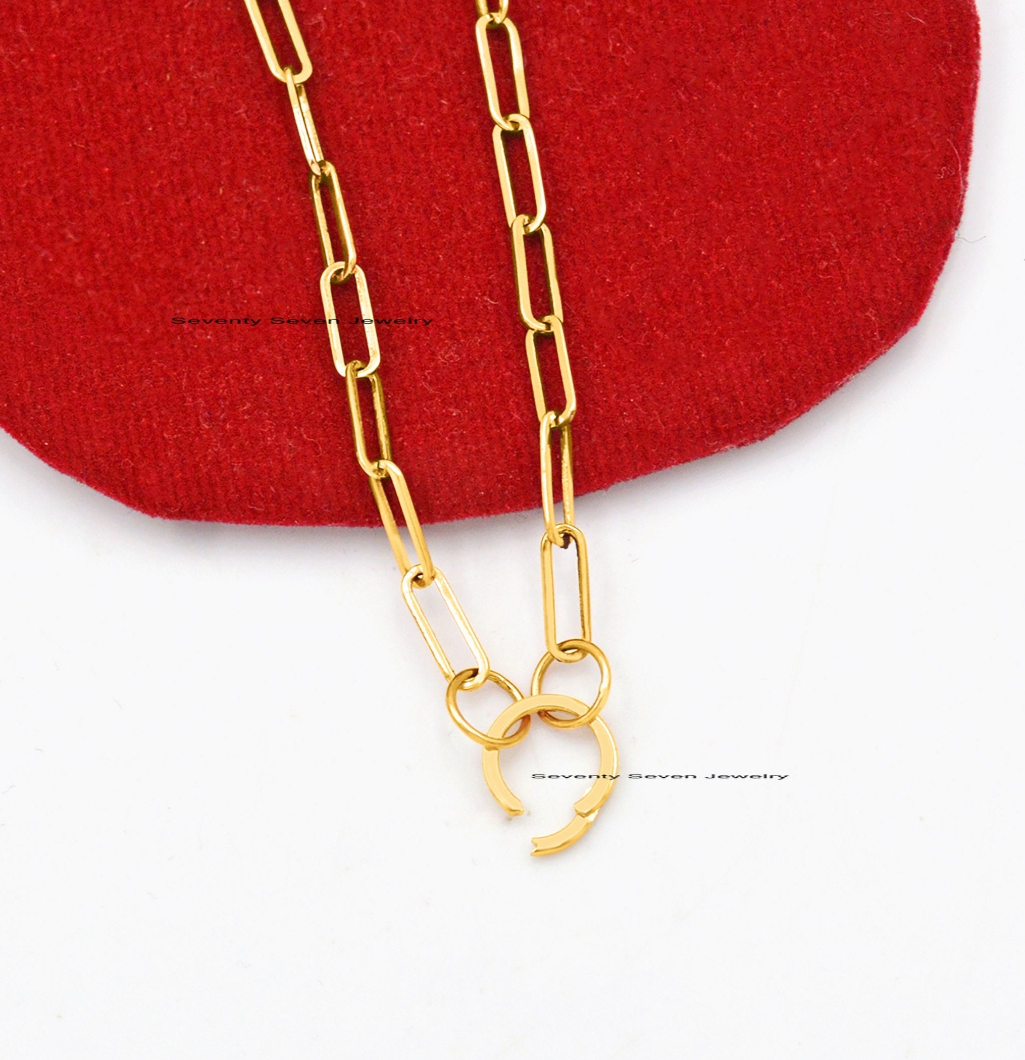 14k Gold Charm Enhancer Yellow Gold Enhancer Charm Enhancer - Etsy