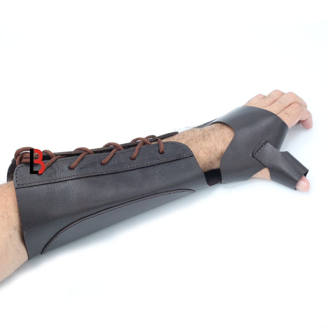 Archery Arm Guard With Thumb and Wrist Protection Made of Cowhide ...