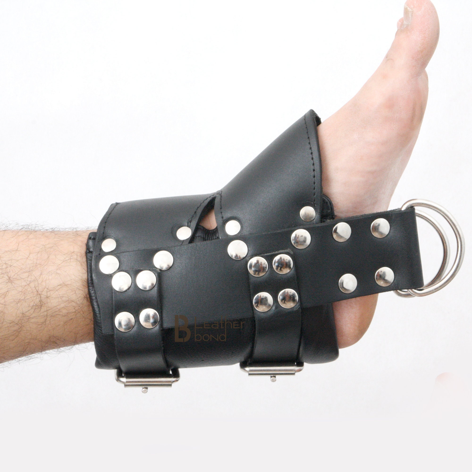 Real Strong Leather Ankle Boot Cuffs Suspension Restraint | Etsy