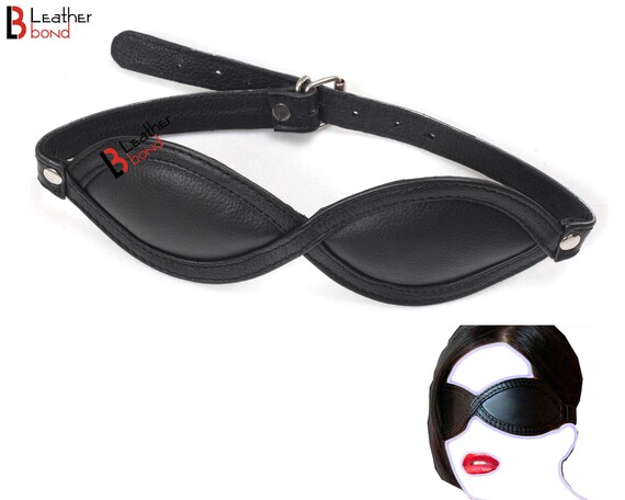 Blindfold Real Cowhide Leather and Soft Padded Blind Fold for - Etsy