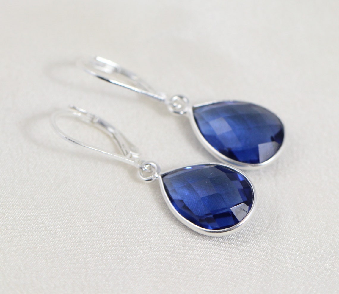 Sterling Silver Ruby Earrings July Birthstone Jewelry - Etsy