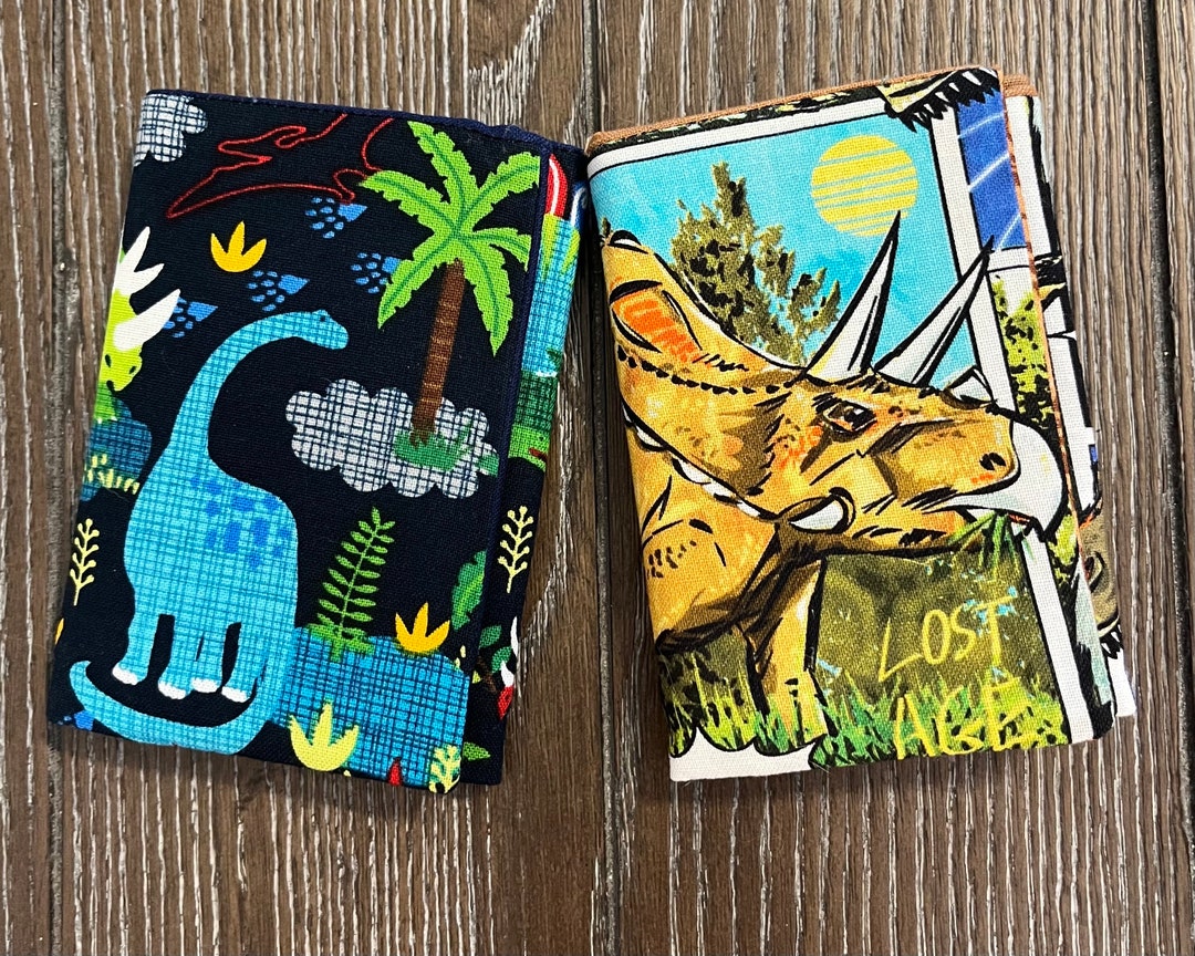 Dinosaur Wallet, Kids Wallet, Boys Fabric Wallet, Trifold Wallet ...