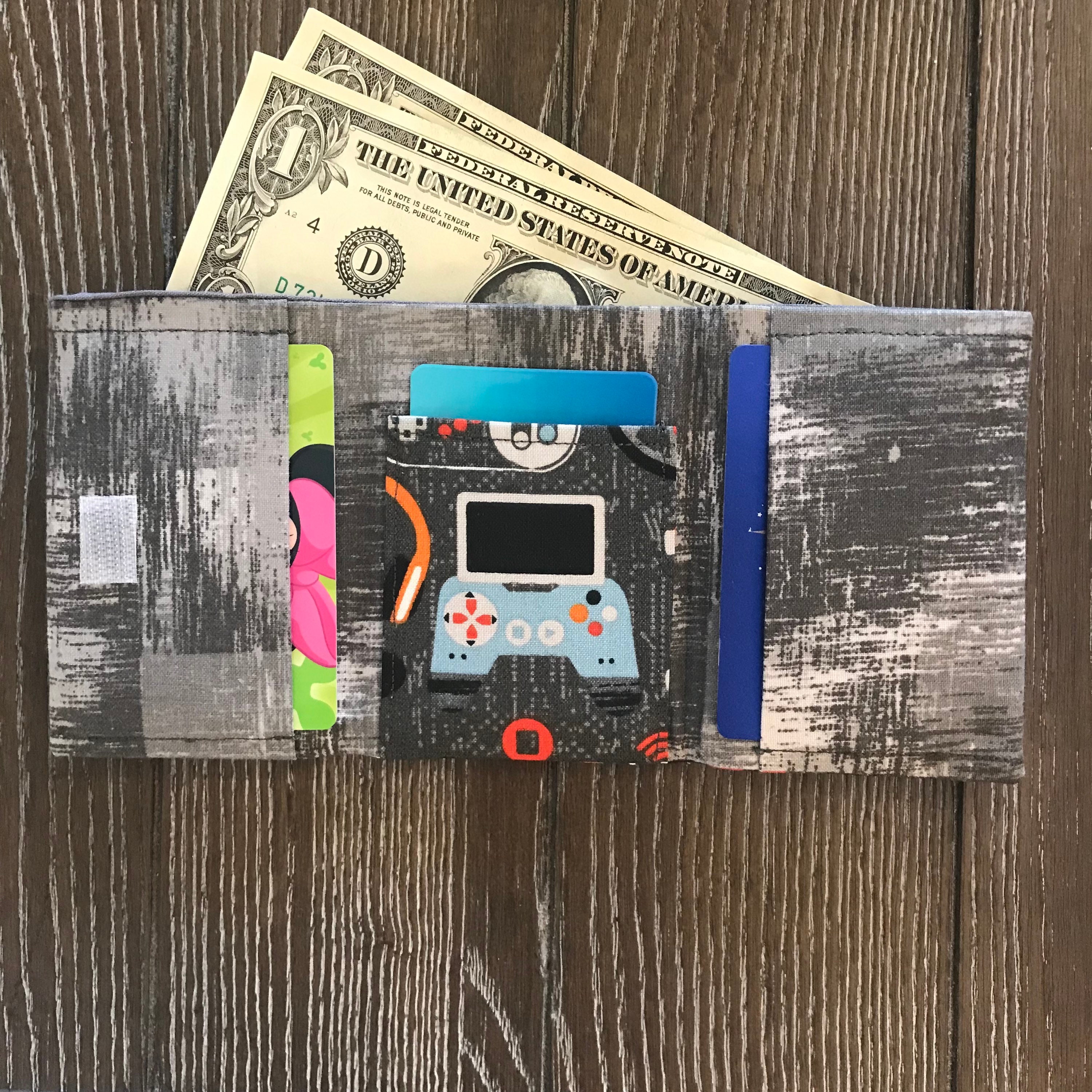 Gamer Wallet Kids Wallet Boys Wallet Trifold Wallet - Etsy