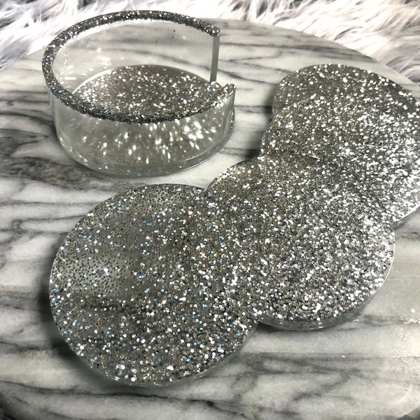 Silver Coasters - Etsy