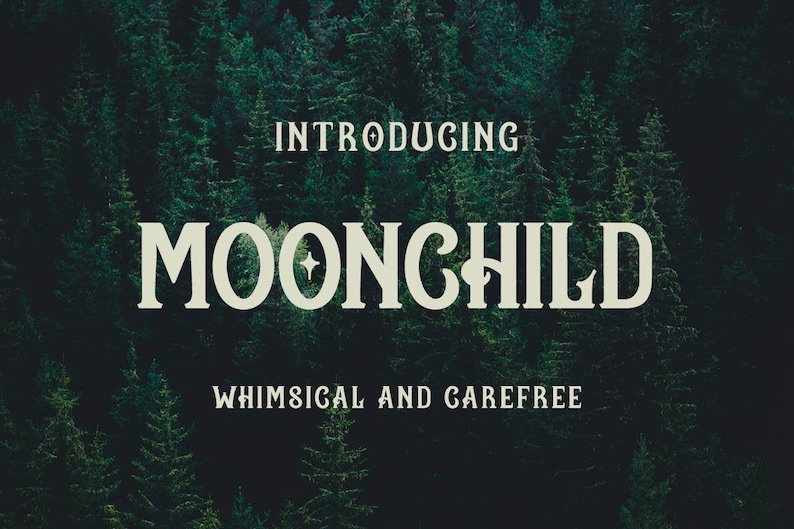 Moonchild – A Magical Display Serif Font for Logos, Branding ...
