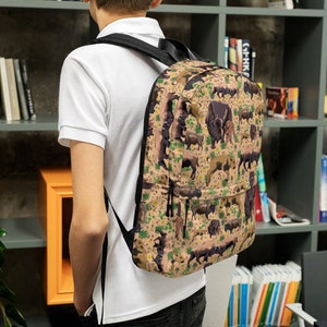 Cute American Bison Backpack - Etsy