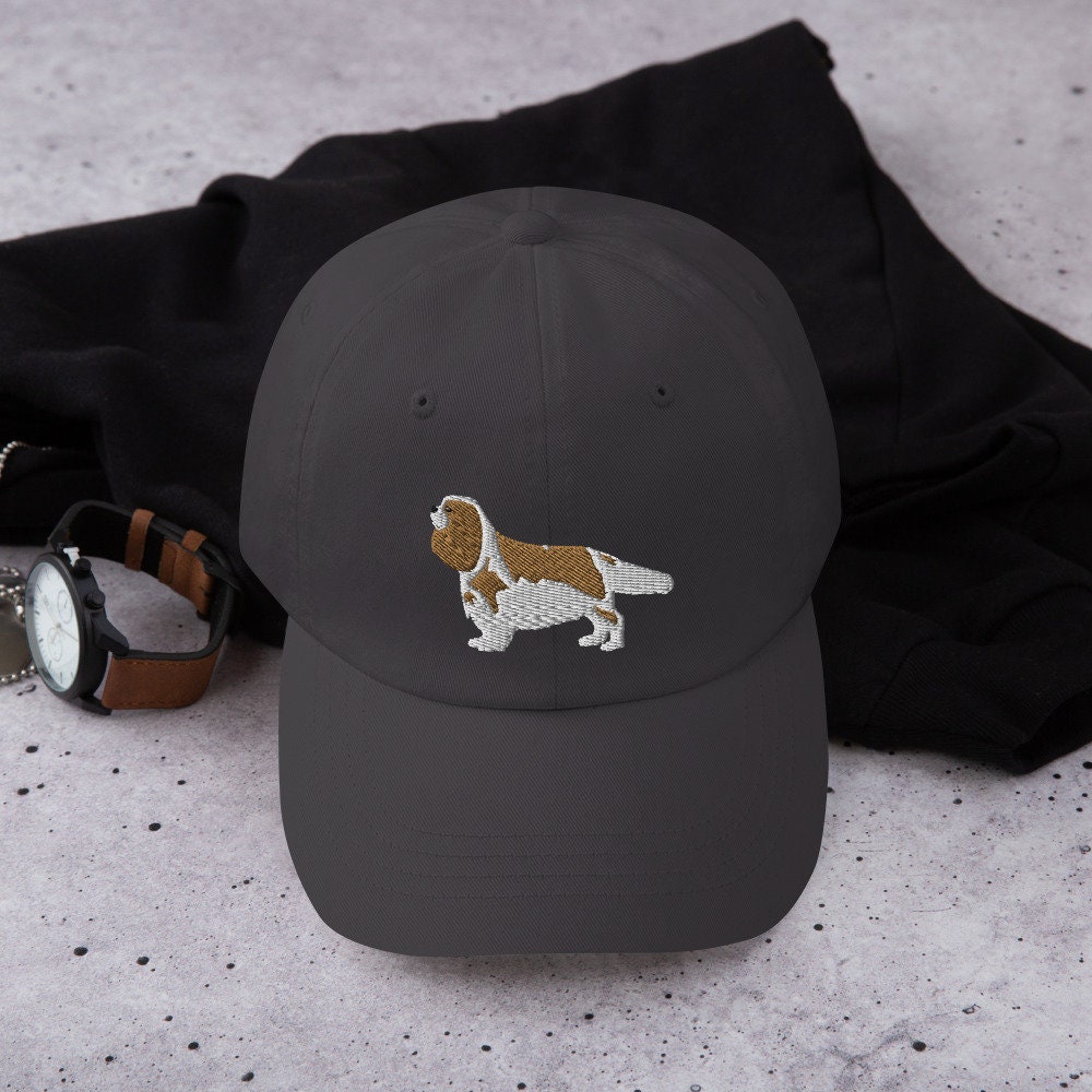 Blenheim Cavalier King Charles Spaniel Dad Hat, Tri Color Cavalier ...