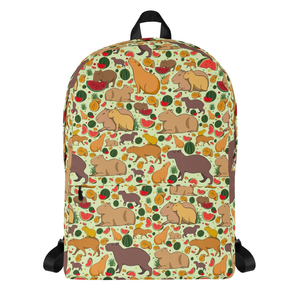 Capybara Backpack Capybara School Bag - Etsy