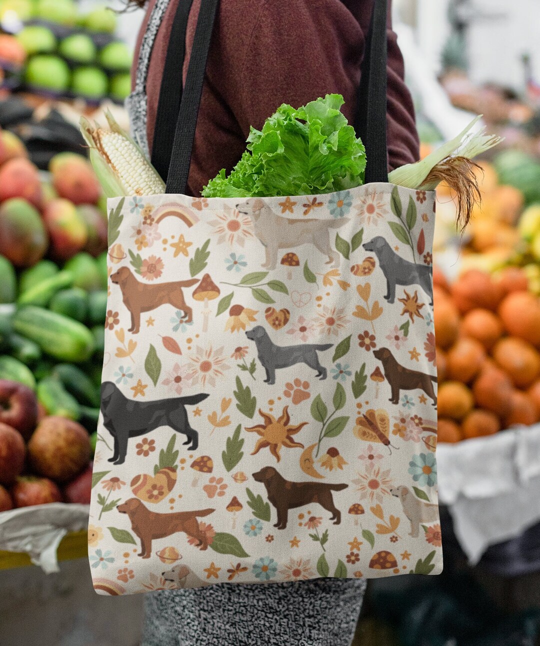 Labrador Tote Bag, Labrador Retriever Gift, Yellow Lab, Fox Red Lab ...