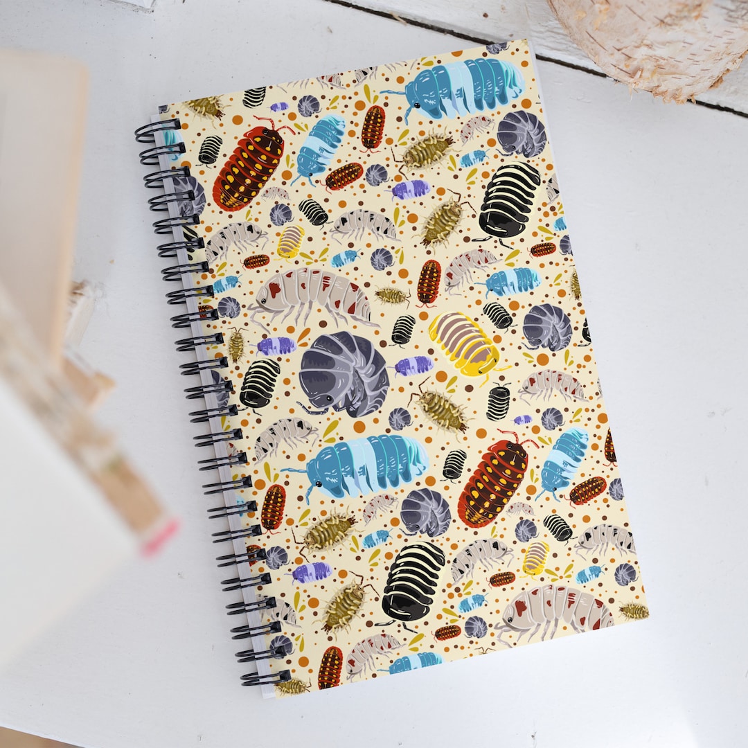 Isopod Spiral Notebook, Roly Poly Pill Bug - Etsy