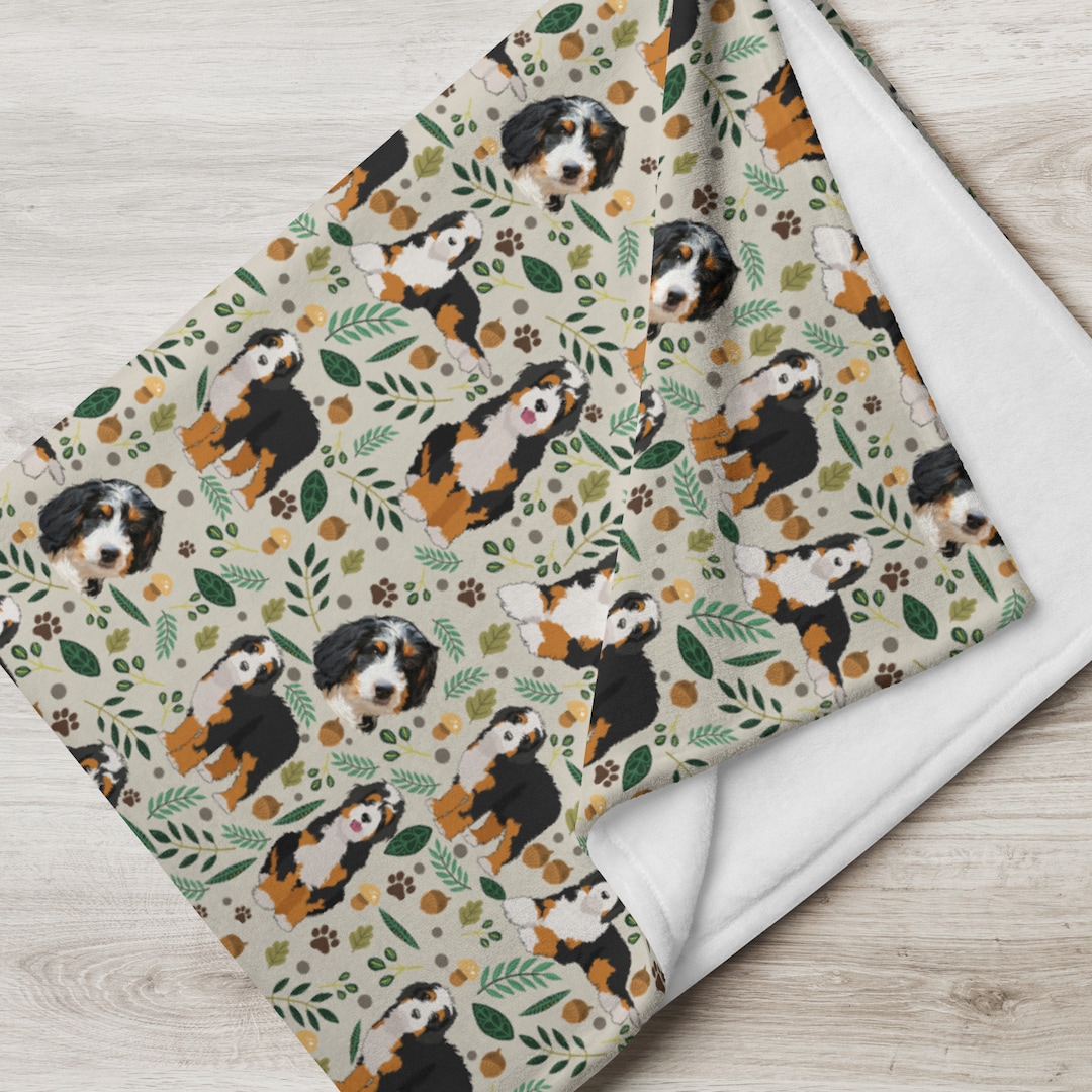 Bernedoodle Throw Blanket, Tri Color Doodle, Aussie Mom Gifts - Etsy